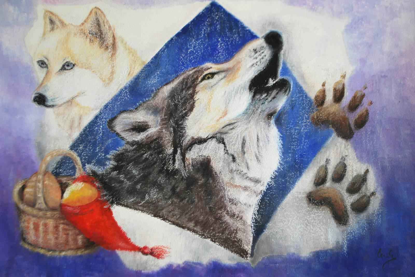 Le Petit Chaperon rouge | Peinture à la gouache de Cécile Gouthière